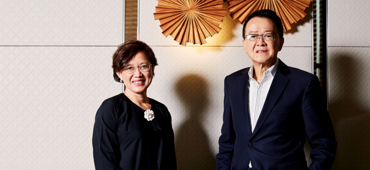 Prof Datuk Dr Adeeba Kamarulzaman and Tan Sri Jeffrey Cheah discuss the ...