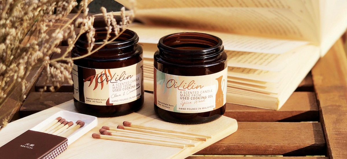 OiLilin perfumes your room with scented candles made from waste cooking ...
