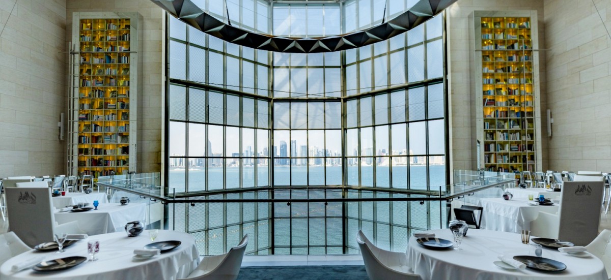 Take in the Doha skyline while dining at Alain Ducasse's Arabian ...